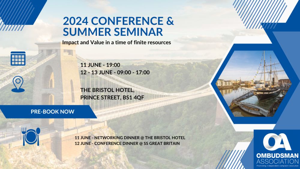 Launch of Early Bird pre-booking for 2024 Conference | Ombudsman ...
